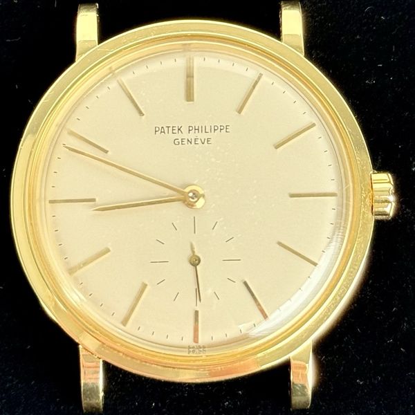 Patek Philippe Calatrava 3429 18K Yellow Gold Mens Watch 34mm ...