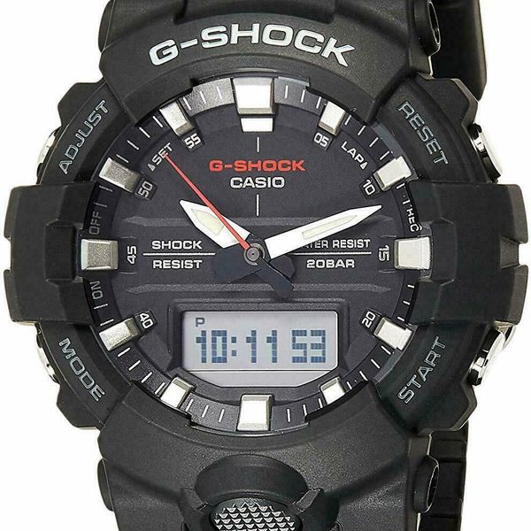 NEW Casio G-SHOCK GA800-1A Black Super Illuminator Analog Digital Men's ...