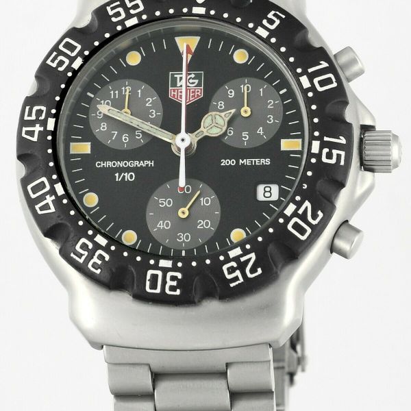 Vintage TAG HEUER F1 1/10 Chronograph 200m CA1211-RO Mens Wrist Watch ...