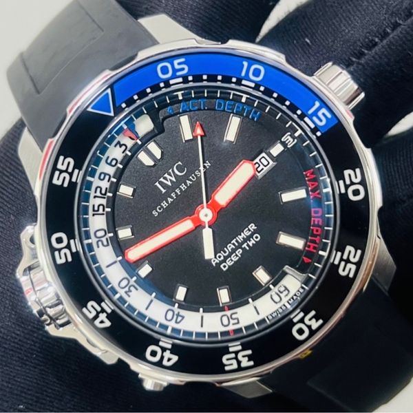 (LIKE NEW FULL SET) - IWC AQUATIMER “DEEP TWO” BATMAN BEZEL AUTOMATIC ...
