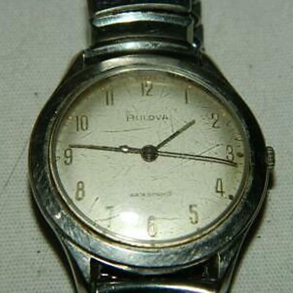 VINTAGE 1959 BULOVA SEA KING MEN'S WRISTWATCH 17 JEWELS 11AFC MOVEMENT ...