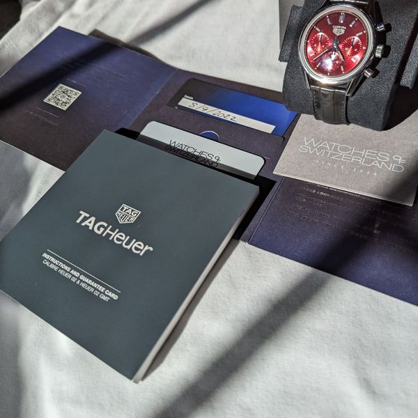 Tag Heuer Carrera Chrono Limited Edition RED DIAL | WatchCharts Marketplace