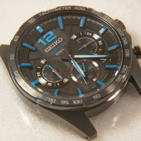 Seiko Black PVD Men's Chronograph Watch, Seiko 8T63-00J0 Watch PARTS ...