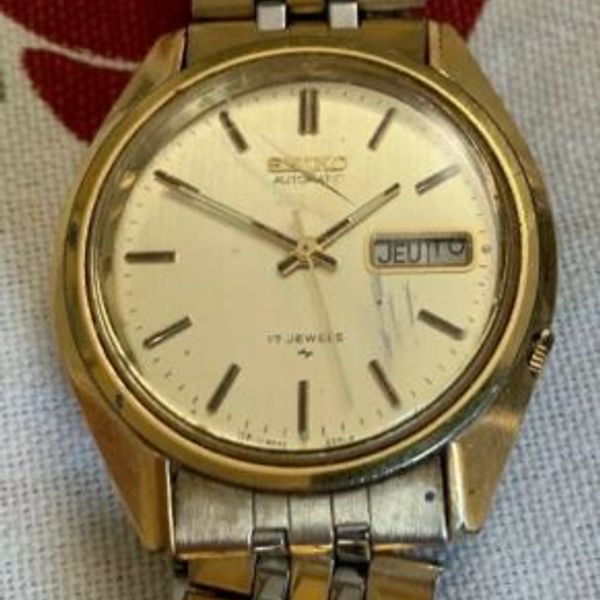Vintage Seiko Automatic 17J 7009-8279-P Day Date Mens Watch Runs/Works. | WatchCharts Marketplace