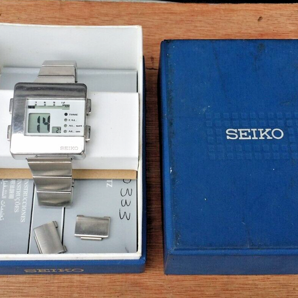 Vintage Rare Seiko Nooka Timetron LCD W524-4A00 Matthew Waltman Design ...