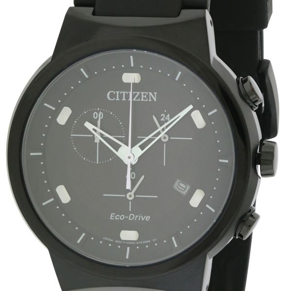 Citizen Eco-Drive Paradex Rubber Chronograph Mens Watch AT2405-01E ...