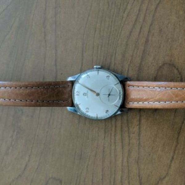 VINTAGE S/S OMEGA 15 j. MANUAL WIND SUB.SECOND Cal.265 MEN'S WATCH ...