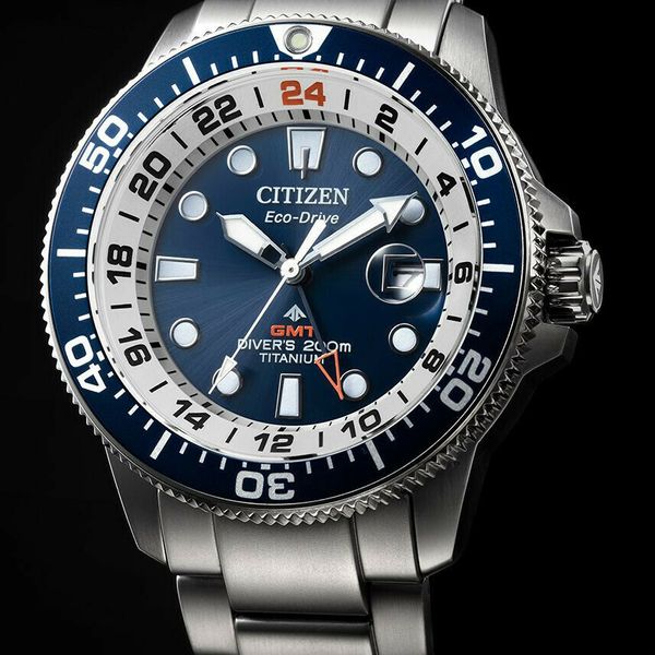 Citizen Promaster Aqualand Diver GMT Eco-Drive BJ7111-86L 200M Men's ...