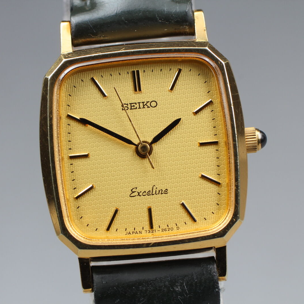 Vintage 1980 [N MINT] SEIKO Exceline 7321-6570 Gold Qz Ladies Watch From JAPAN | WatchCharts ...