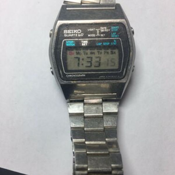 ORIGINAL BOX & Vintage Seiko Quartz LC A128-5010 digital watch ...
