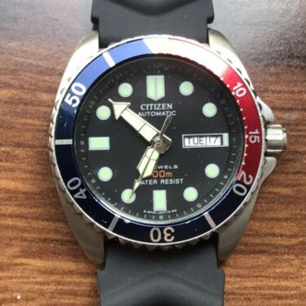 Citizen Promaster NY2300 Midsize Automatic Submariner Men's Diver Watch ...