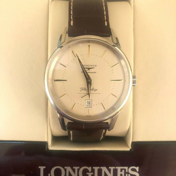 LONGINES Heritage Flagship Automatic Silver Dial Men's Watch L47954782 ...