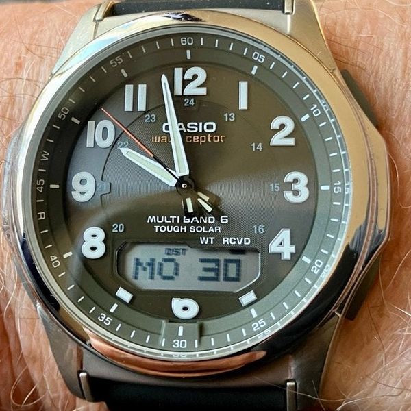 FS: Casio Wave Ceptor WVA-M630B-3AJF Dark Green Dial Asking $40 ...