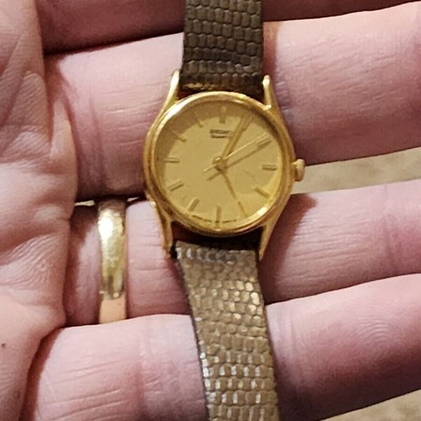 vintage ladies seiko quartz gold tone watch | WatchCharts Marketplace