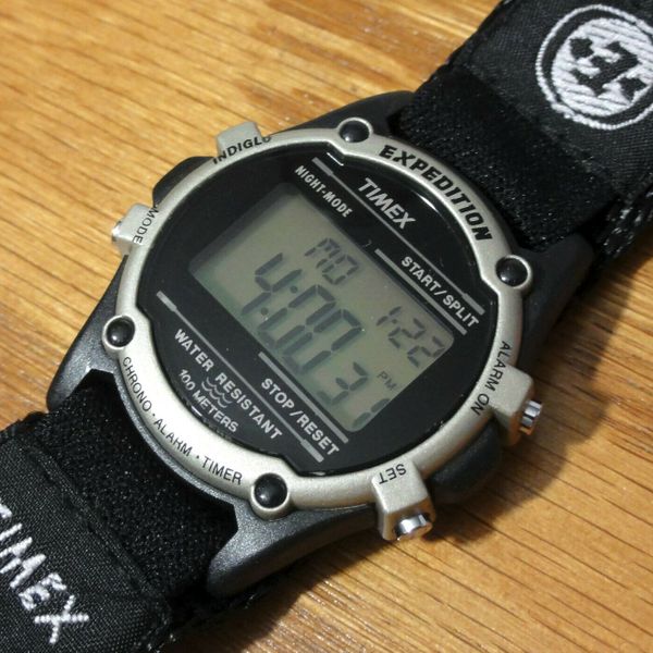Timex Expedition 745 digital watch works indiglo mens size T77761 nylon strap | WatchCharts