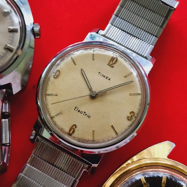 Timex Electric Dynabeat Watch Lot Vintage 765604171 Day Date Quartz For ...