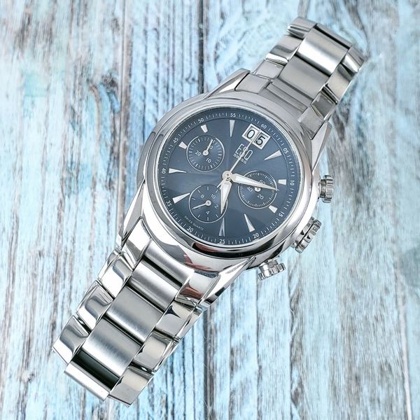 ESQ Swiss Made Chronograph Ref. E5290 Quartz Wristwatch by Movado. Blue ...