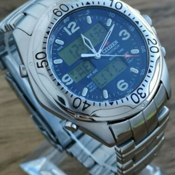 Citizen Promaster Navitach C460 World Time Mens Watch (Alarm don't work ...