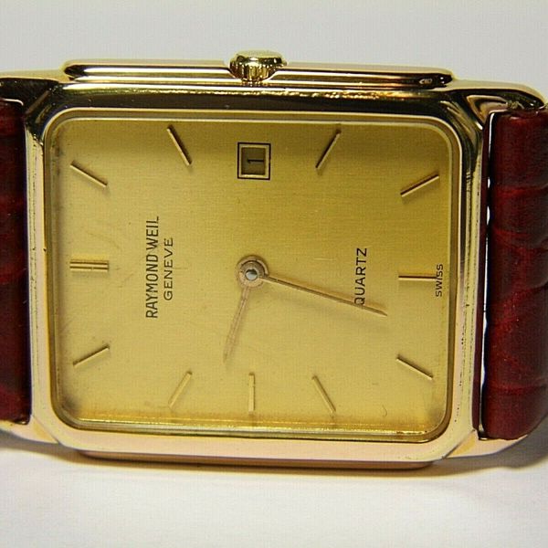RAYMOND WEIL 5600 90'S VINTAGE 18K GOLD ELECTROPLATED SWISS MADE ...