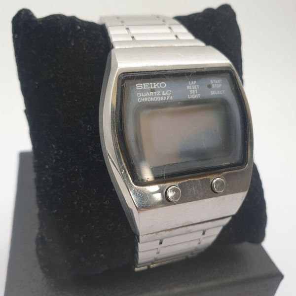 Rare Vintage Digital SEIKO LC Chronograph Quartz Wristwatch ...