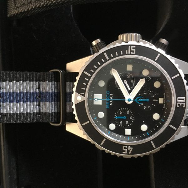 FS: Resco Manus - 200M Diver Chronograph - Black Dial - Diver Bezel ...