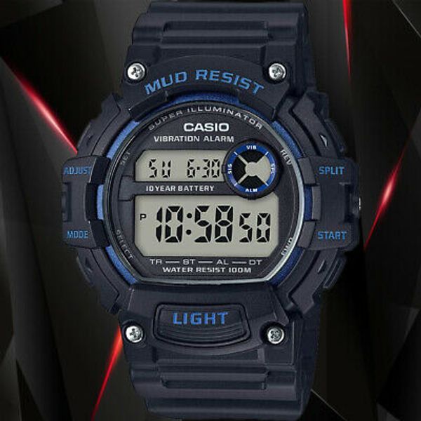 Casio TRT110H-2AV Mud Resist 10 Year Battery Vibration Alarm Watch New ...