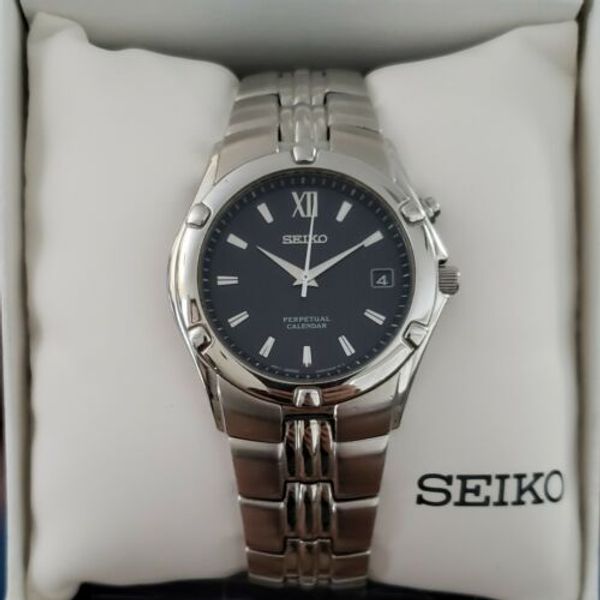 Seiko 6A32-00G0 Stainless Steel wristwatch with Perpetual Calendar ...