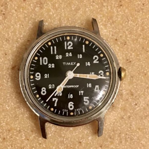 Timex Vintage Men’s Watch 1960’s Mechanical Military Running Rare ...