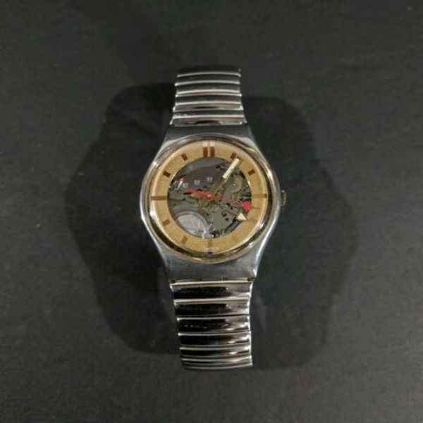 Vintage 1989 Swatch Watch Metalsphere Flex meetal clear GY102 | WatchCharts