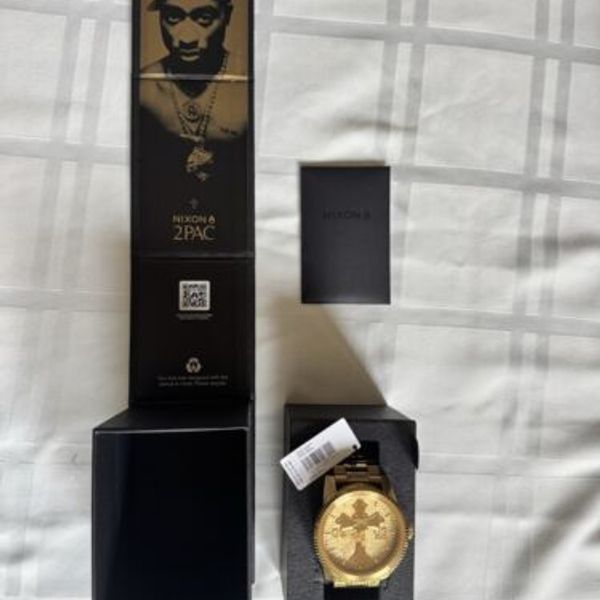 Nixon x 2PAC Tupac Corporal Gold Cross Watch | WatchCharts Marketplace