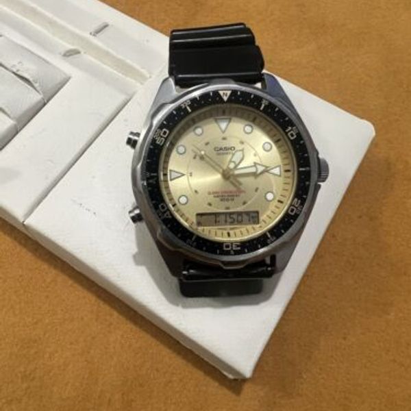 Vtg Casio Watch Arnie AMW 320R Japan Quartz Digital Alarm Chronograph ...