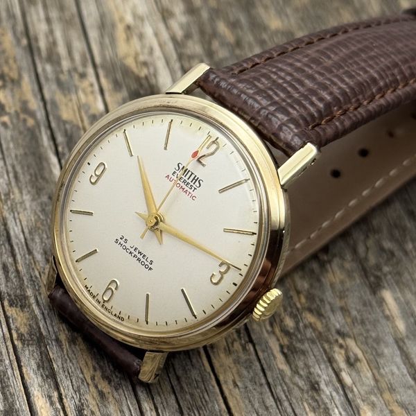Gorgeous Smiths Everest Automatic 9ct gold mens watch Excellent ...