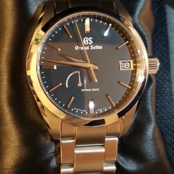 Grand Seiko SBGA285 Black Dial Stainless Steel Japan Men's Watch ...