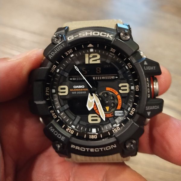 Casio G-Shock Mudmaster Men's Black Beige Dial Watch GG-1000-1A5 ...