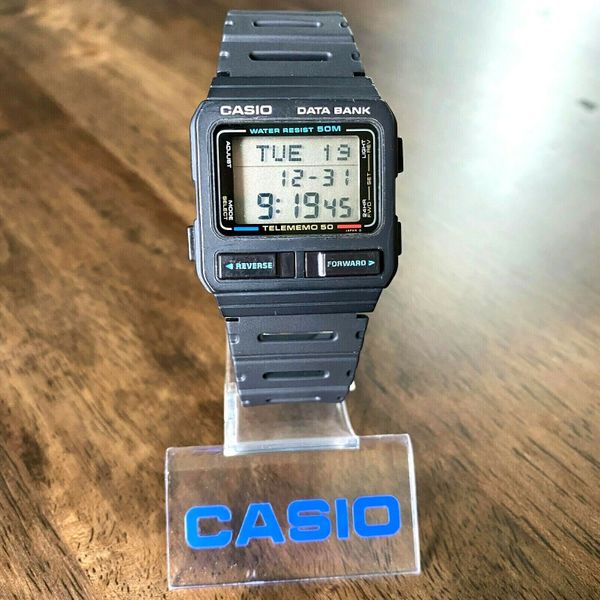 NEAR MINT Vintage 1984 Casio DB-54W Data Bank Watch Made in Japan ...