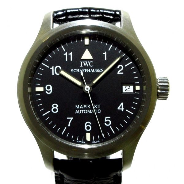 [New] [Used] IWC Mark 12 Watch SS / Fish Crown / External Leather Belt ...