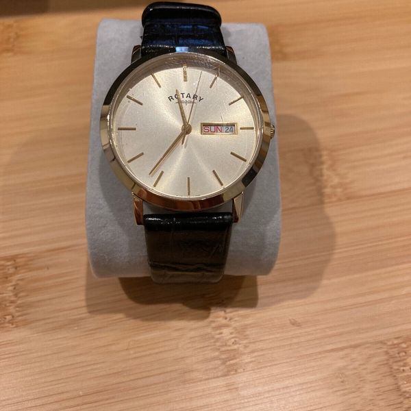 Rotary Gold Tone Watch With Day/Date. | WatchCharts Marketplace