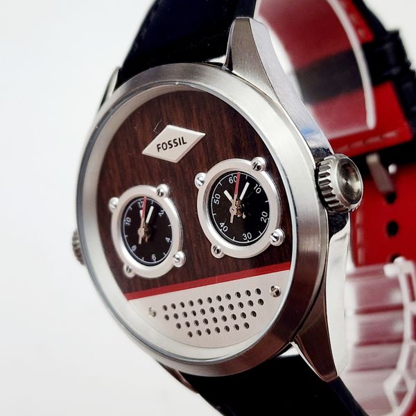 RARE,UNIQUE Men's TRAVELER SPECIAL EDITION Watch FOSSIL FS5110. Dual ...