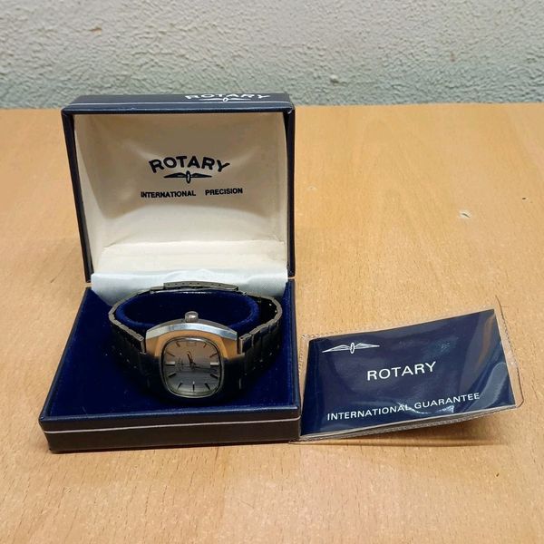 MEN'S ROTARY WRIST WATCH WITH BOX (NON-WORKING) | WatchCharts Marketplace