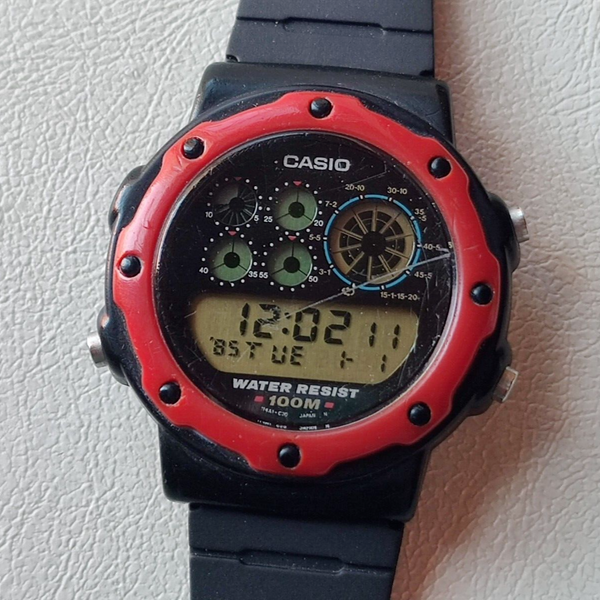 Rare 1992 CASIO PGW-30 (978) Penta Graph Japan T 39mm Watch ...