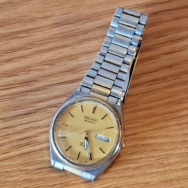 Seiko SQ Water Resistant 8123 - 7239 A1 Japan Men's Bracelet Vintage ...