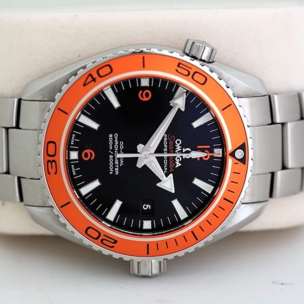 Omega Seamaster Planet Ocean Orange Bezel (2017) - 46mm Co-Axial ...