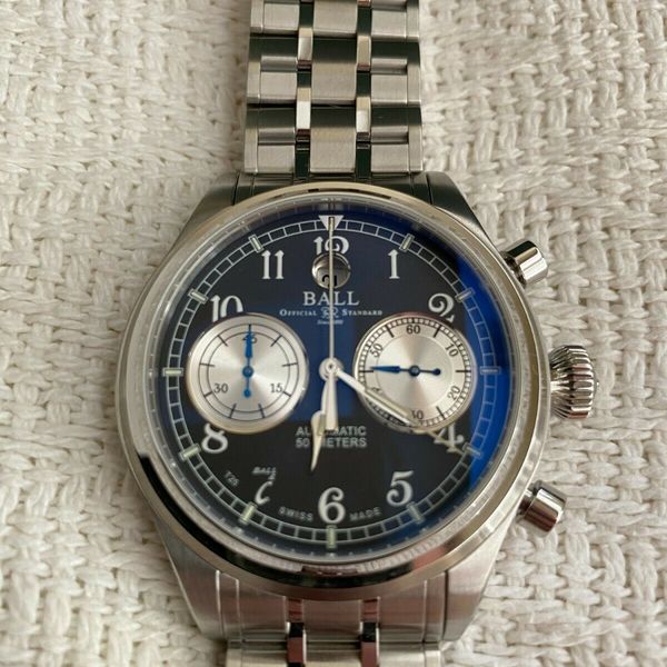 BALL CM1052D-S2J-GY Trainmaster Cannonball S Stainless Steel Automatic ...