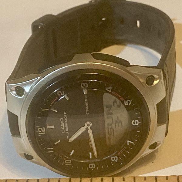 Casio Mens Anadigi Watch Runs 2747 AW-80 | WatchCharts Marketplace