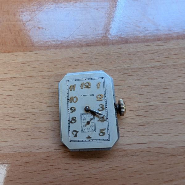Rare Vintage Hamilton 14K Gold Filled Coin Edge Case Tank Manual Wind ...