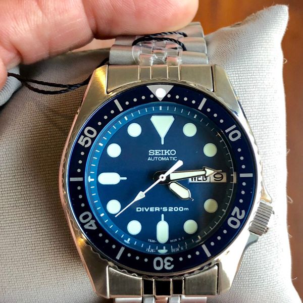 FS: Custom Brand New Rare Navy Blue Seiko SKX013, Box and Papers ...