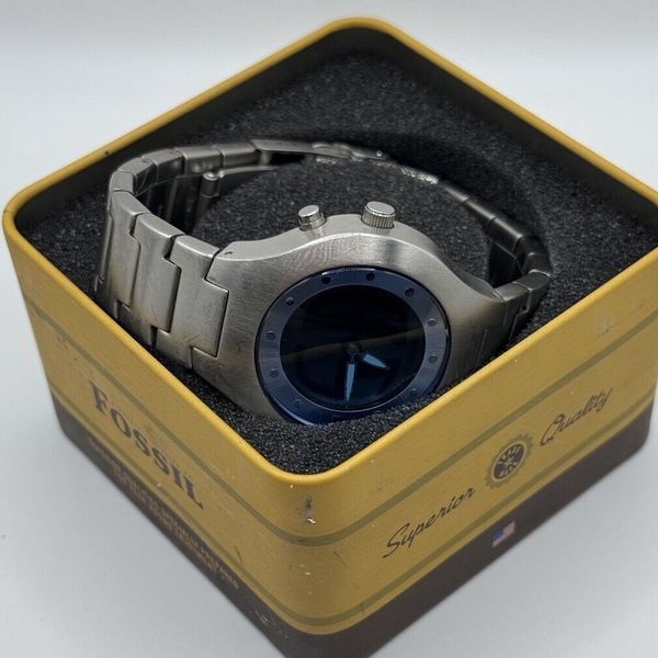 Fossil Men's Big Tic JR-8051 Digital Sec. Stainless Steel Men's Wrist ...