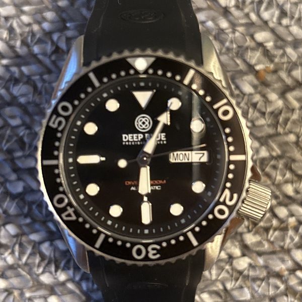 Deep Blue Diver 300M Black 40mm Automatic | WatchCharts Marketplace