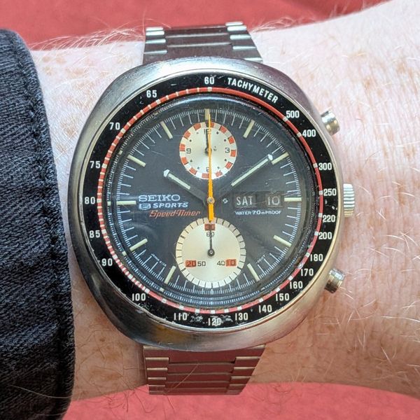 Seiko 5 Sports Speed-Timer 6138-0011 "UFO" Men's Chronograph Watch 1970 ...