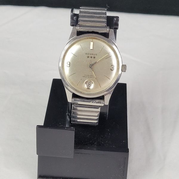 Vintage Benrus 7026 Series Selfwinding 17 jewels Date men watch ...